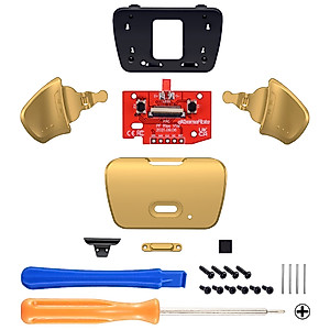 Gold Real Metal Buttons (RMB) Version K1 K2 Buttons Housing & Remap PCB Board for PS5 Controller eXtremeRate Rise Remap Kit – NOT Included The Controller & Flex Cables and Other Rise Accessories