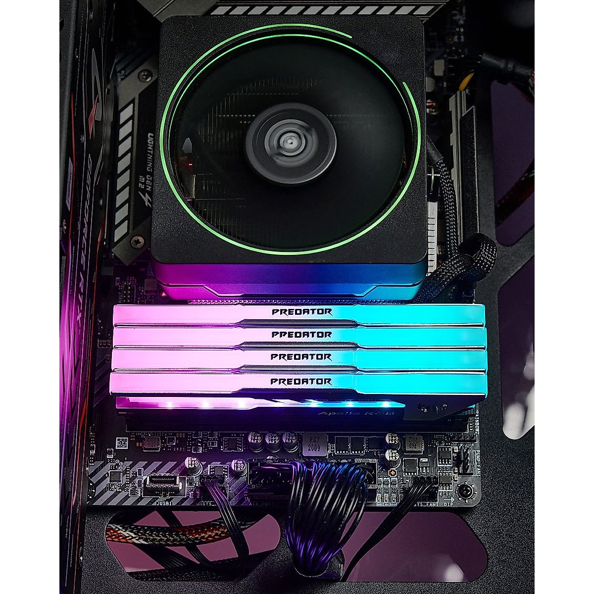 Acer Predator Apollo RGB 16GB (8GBx2) Gaming RAM 3600 MHz DDR4 CL16 1.35V Desktop Computer LED Memory Kit - BL.9BWWR.228