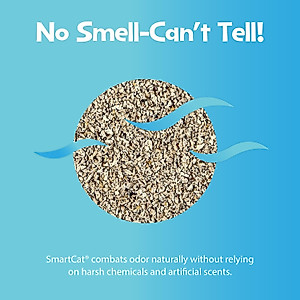 SmartCat All Natural Clumping Cat Litter - Chemical and Dust Free - Alternative to Clay and Pellet Litter - Unscented and Lightweight - 5 Pounds