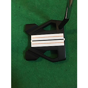 Sticker for golf putter, 3 lines alignment (triple track) (Red and Blue, 2 pack)