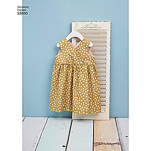 Simplicity Toddler's Dress Basket Toy and Jumpsuit Sewing Patterns, Sizes 1/2-4