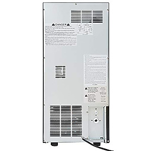 DUURA DI50P 65Lb Premium Clear Ice Cube Maker Machine with Drain Pump Blue LED and Energy Star Built-In Undercounter or Freestanding Household Residential or Commercial Use, 15 Inch Wide, Silver