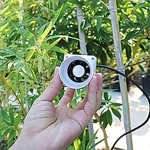 TTiiLoe Inline Duct Fan 2 Inch 50mm Ventilation Exhaust Booster 62 CFM Quiet Fan Filter Duct Kit 6W 12V Intake Fume Extractor Blower for Attic Kitchen Grow Tent (2 inch/50mm, Adjustable Speed)