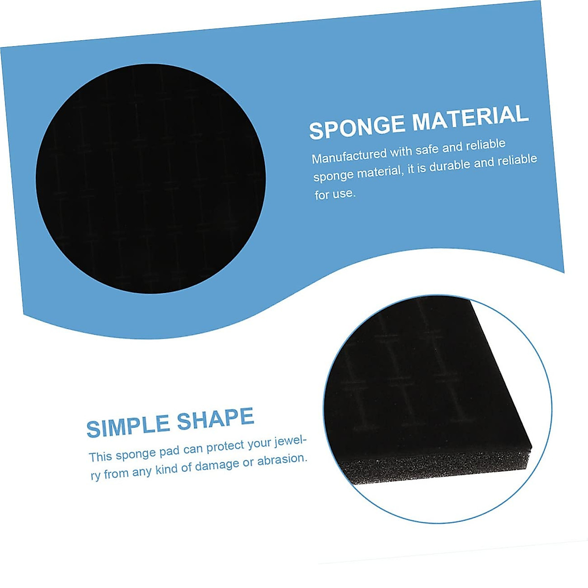 Holibanna 5pcs Box Black Ring Earring Insert Display Pad Ring Display Tray Black Drawers Necklace Holder Stand Trash Can Foam Insert Foam Ring Holder Pedestal Travel Sponge Jewelry
