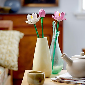 LEGO Lotus Flower - Building Toy for Kids, Girls & Boys, Ages 8+ - Artificial Lotus for Home Decor & Display - Gift for Mother's Day - 40647