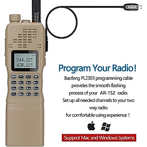 Baofeng AR-152 10W Ham Radio Powerful Handheld Tactical Two Way Radio with 12000mAh Battery and baofeng accessories Full Kit