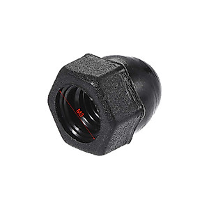 uxcell M3 Female Thread Nylon Hex Domed Cap Acorn Nut Black 100pcs