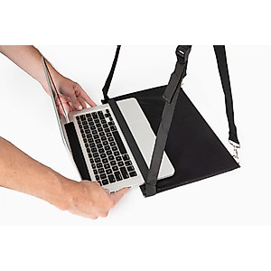 Office Up Laptop Harness, Standing Desk, Mobile Walking Laptop Carrier, Adjustable Desk and Portable Laptop Stand, Hands Free Wearable Desk for Laptop (16") or Notebook…