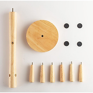 TUPANDY Mug Holder Wooden Mug Rack Tree with 6 Hooks Coffee Cup Organizer Stand Wood Mug Hanger Stand for Display Coffee Mugs Glasses and Cups for Kitchen Dinnerware Storage, FBA-HYYU66899