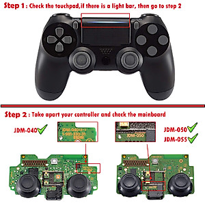 eXtremeRate Brown Wood Grain Patterned Custom Faceplate Cover, Replacement Front Housing Shell Case Compatible with ps4 Slim Pro Controller JDM-040/050/055 - Controller NOT Included