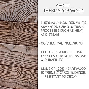 Seachrome 18 inch Silhouette Slimline Folding Wall Mount Shower Bench Seat, Natural Ash Wood Thermacor Seat with White Frame