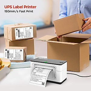 MUNBYN Thermal Printer for Shipping Labels [Upgraded 2.0] Label Printer for Small Business Compatible with Amazon, Etsy, Ebay, Shopify, FedEx, UPS, USPS