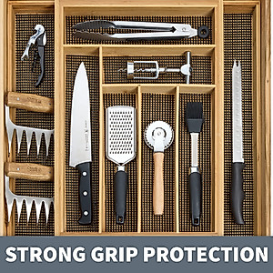 Sterline Shelf Liner Paper - Drawer Liner Papers Black - 12 in x 20 ft, Cut-to-Size, Non-Adhesive, Durable, Non-Slip Mat, Easy Install, Strong Grip - Kitchen Cabinet Liners, Black Shelf Paper Liner