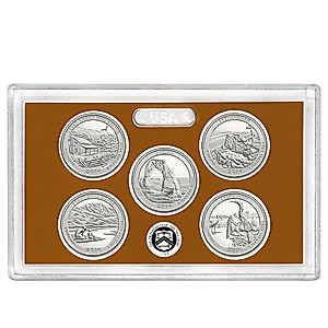 Rare Coins National Park Quarters Proof Set 2015 S 5 Coin Proof with Box & Certificate