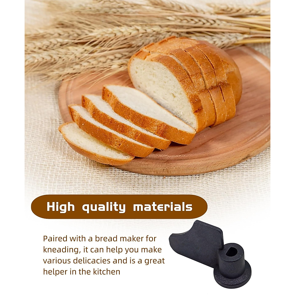 2pcs Bread Machine Kneading Paddle Replacement Parts fits for Oster CKSTBRTW20 Bread Machine