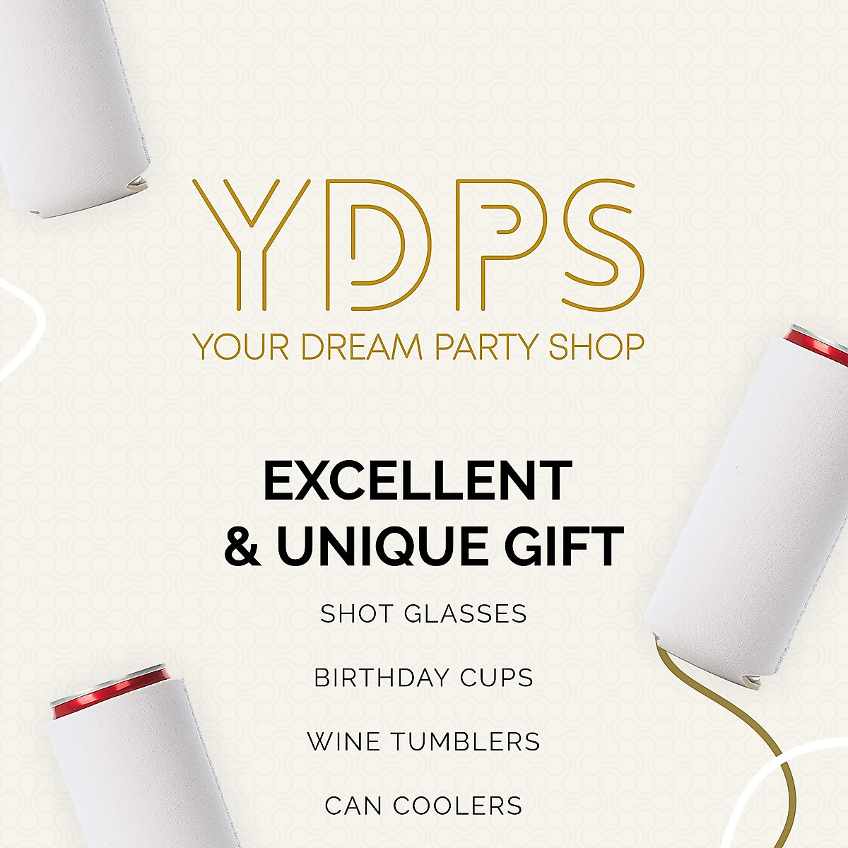 Blank Slim Can Cooler Sleeves, Foldable Slim Can Insulator Made of Neoprene, Slim Beverage Cooler for Beer & Soda, Skinny Sublimation Can Cooler 12oz , Set of 12, White - Your Dream Party Shop