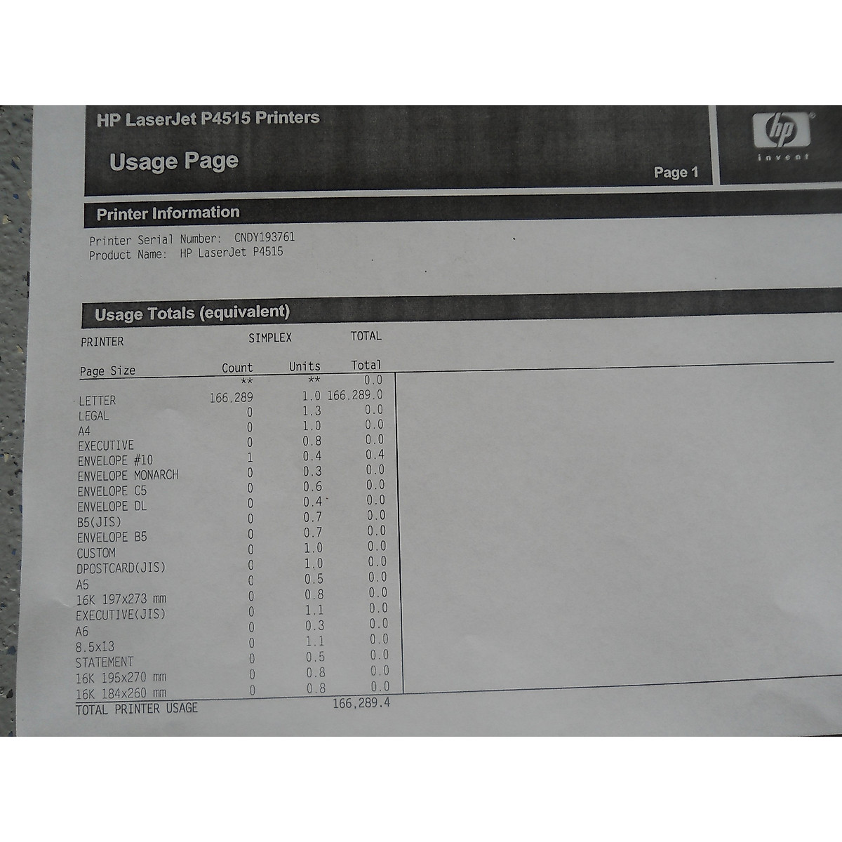 HP P4515n Laserjet Printer