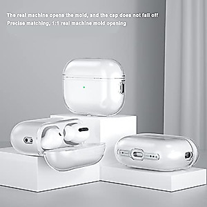 for Airpods Pro 2 Case，for Airpods Pro 2 Cases Wireless Earphone Protective Case Soft Silicone Headphones Cover Portable Ear Buds Protection (Transparent)