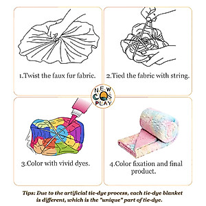 NEWCOSPLAY Super Soft Faux Fur Throw Blanket for Couch Light Rainbow Sherpa Fuzzy Plush Warm Blanket for Sofa Bed (Light Rainbow, Throw(50"x60"))