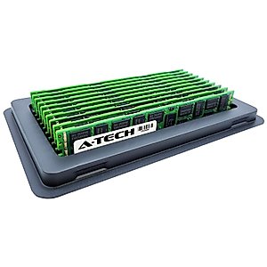 A-Tech 128GB Kit (8x16GB) Memory RAM for Dell PowerEdge T620 - DDR3L 1333MHz PC3-10600 ECC Registered RDIMM 2Rx4 1.35V - Server