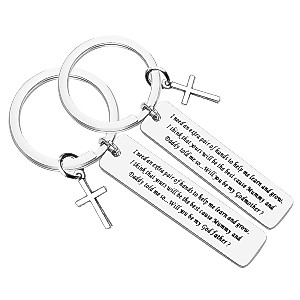 Godparents Gifts from Godchild Will You Be My Godfather/Godmother Keychain Set Godparent Proposal Gifts Godmother Keychain Godfather Gifts Christening Gift for Godmother Godfather