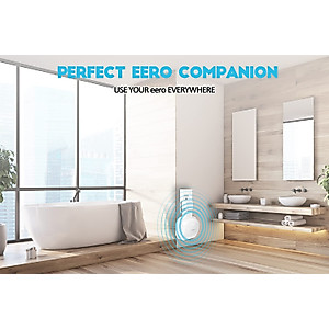 Wall Mount ONLY for eero 6 Dual-Band mesh WiFi System, eero 6 Wall Mount, Outlet Wall Mount for eero 6 Router and Extender (1)