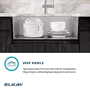 Elkay Crosstown 16 Gauge Stainless Steel, 30-1/2" x 18-1/2" x 10" Single Bowl Undermount Sink Kit
