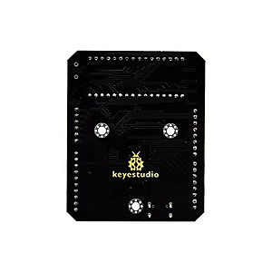 KEYESTUDIO Max Control Board for Arduino Uno with Three LEDs, Two 6812Rgb LEDs, Two Button Switches, a Buzzer, a Microphone Sensor, a Light Sensor, and an 8 * 16 Dot Matrix