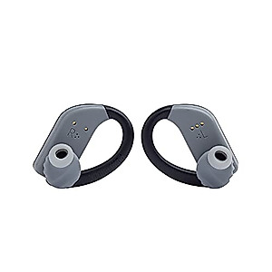 JBL ENDURANCE PEAK - True Wireless Earbuds, Bluetooth Sport Headphones with Microphone, Waterproof, up to 28 hours Battery, Charging Case and Quick Charge, Works with Android and Apple iOS (black)