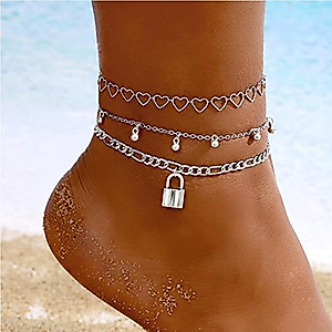 CONGYING 46 Pcs Gold Jewelry Set with 11Pcs Necklace, 11 Pcs anklet and 18 Pcs Earring Ear Cuff,6Hoop Earrings for Women Girls, Fashion Indie Costume Jewerly Pack for Anniversary Christmas Party Gift