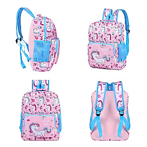 Backpack for Boys Girls, Toddler, Kids, Teen, School Bookbag For Elementary Kindergarten Student, Preschool Children (Unicorn)
