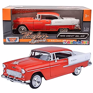 1955 Chevy Bel Air, Red - Showcasts 73229-1/24 Scale Diecast Model Toy Car, but NO Box