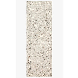Loloi II Ziva Collection ZV-01 Neutral 2'-6" x 9'-9" Runner Rug