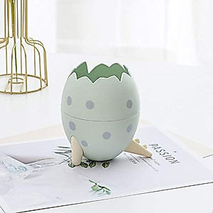 Arinda Trash Can Dinosaur Egg Desktop Storage Bucket Clamshell Large Capacity Multifunctional Compact Sorting Trash
