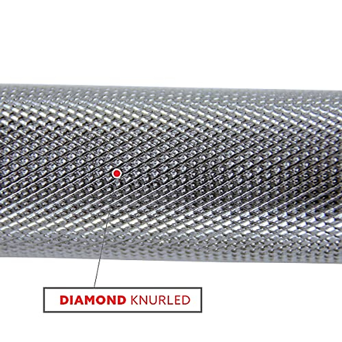 Sunny Health & Fitness 86" 1500 lbs Capacity Olympic Bar, Small with Shark Clamp Lock Collars for Olympic Barbells