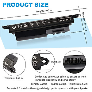 ALSONBAT Replacement Battery for Bose 404600, Soundlink 3/III 359498 33010 330107 330107A 359495 Bose Soundlink Mobile Speaker II, Battery for Bose Soundlink 11.4V 2600mAh/28.86Wh
