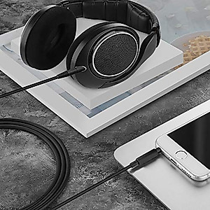 Geekria QuickFit Audio Cable Compatible with Sennheiser HD 560 S, HD599, HD598, HD 598SE, HD 598CS, HD 598SR, HD579, HD569, HD400 PRO Cable, 2.5mm Jack AUX Replacement Stereo Cord (6 ft / 170 cm)