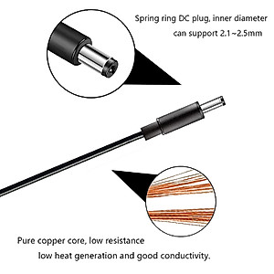 26V 1A Extra Long 6.6FT FEIYIU Power Supply Charger Cable (Input AC 100V-240V, Output DC 26 Volt 1 Amp 26 Watt) Adapter Transformer Converter DC 5.5mm x 2.1mm / 5.5mm x 2.5mm