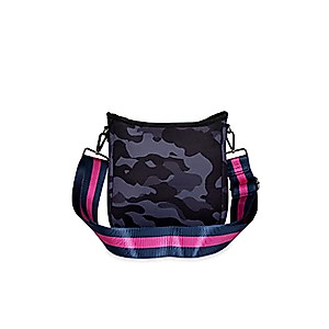 Haute Shore - Jeri Epic Crossbody Tote Blue Camo W/Pink Blue Stripe