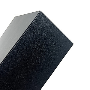 UnionBasic Magazine File Holder, Leatherette Desktop Document Organizer, Home Office Paper Holder File Storage Literature Sorter, Black