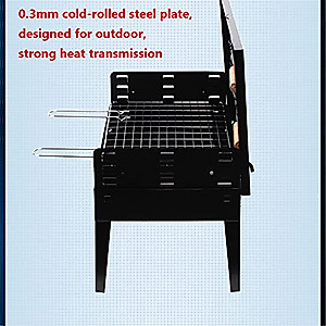 XIONGGG Charcoal Barbecues BBQ Grill Rack, Folding Portable Smoker Grill Racks for Outdoor, Travel, Picnic, Camping, Garden Summer Party