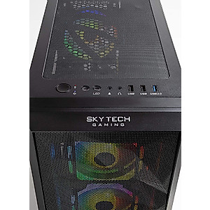 Skytech Chronos Mini Gaming PC Desktop - Intel Core-i7 9700KF 3.6GHz, RTX 2060 6GB, 16GB DDR4 3000, 1TB SSD, AC WiFi, Win 10 Home, Black