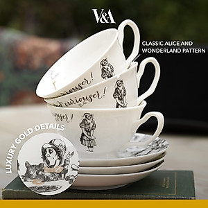 V&A Alice in Wonderland Cup and Saucer, 210 ml (7 fl oz)