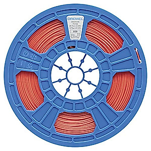 Dremel DigiLab PLA-RED-01 3D Printer Filament, 1.75 mm Diameter, 0.75 kg Spool Weight, Color Red, RFID Enabled, New Formula and 50 Percent More per Spool
