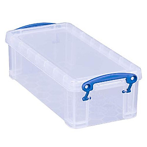 Really Useful Storage Box 0.9 Litre Clear Ref 0.9C