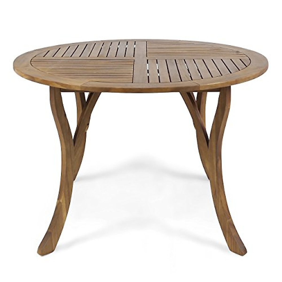 Christopher Knight Home Adn Outdoor 47" Round Acacia Wood Dining Table, Teak