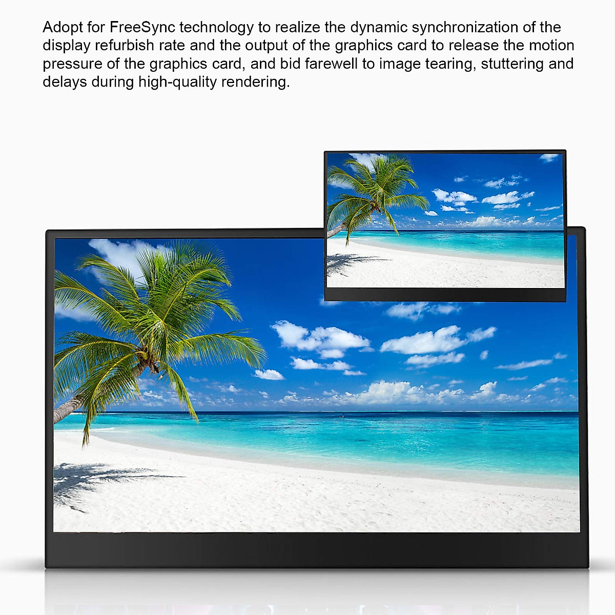 Portable Monitor,15.6inch 1080P HDR USB C Laptop Monitor Computer Display Gaming Monitor,External Monitor for Laptop PC Phone Switch