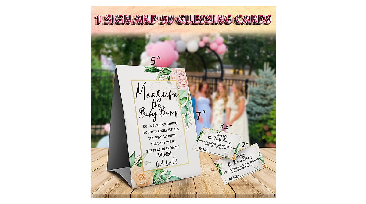 Measure Mommy's Belly Sign, Baby Shower Sign, Measure the Baby Bump How ...