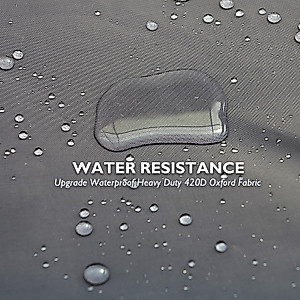 Yoneesn Garden Furniture Covers, Patio Furniture Waterproof Cover with Air Vent , 600D Outdoor Sofa Cover for outside Rectangle/Rectangular Table and Chair Set, rattan furniture set