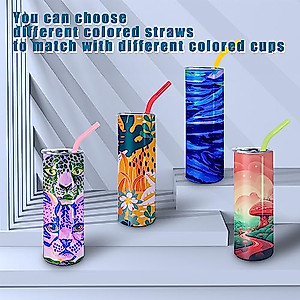 Taitaibao 24 Pack Sublimation Tumblers Blank 20 oz Skinny straight Bulk for Heat Transfer,Stainless Steel Double Wall Insulated Sublimation Tumbler with Lids,and Straw,Individually Boxed